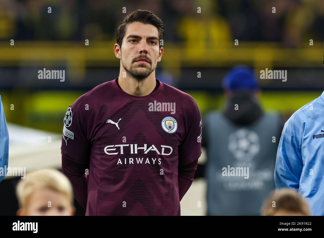 DORTMUND, GERMANY - OCTOBER 25: goalkeeper Stefan Ortega of Manchester ...