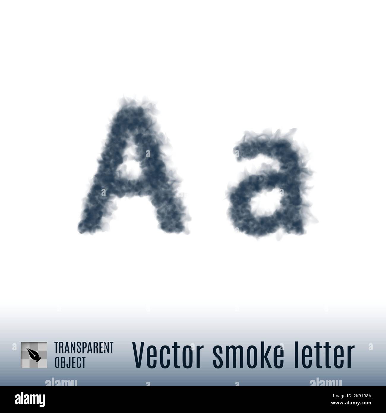 Letter a in smoke Stock Vector Images - Alamy