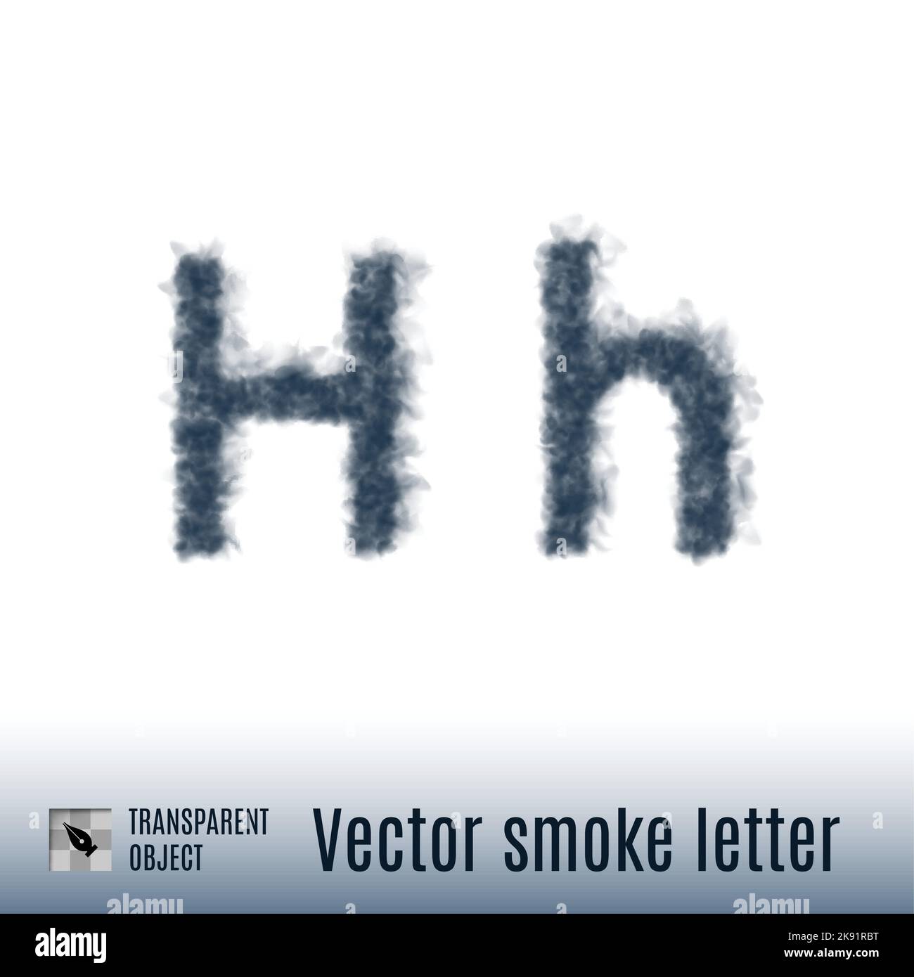 Letter h in smoke hi-res stock photography and images - Alamy