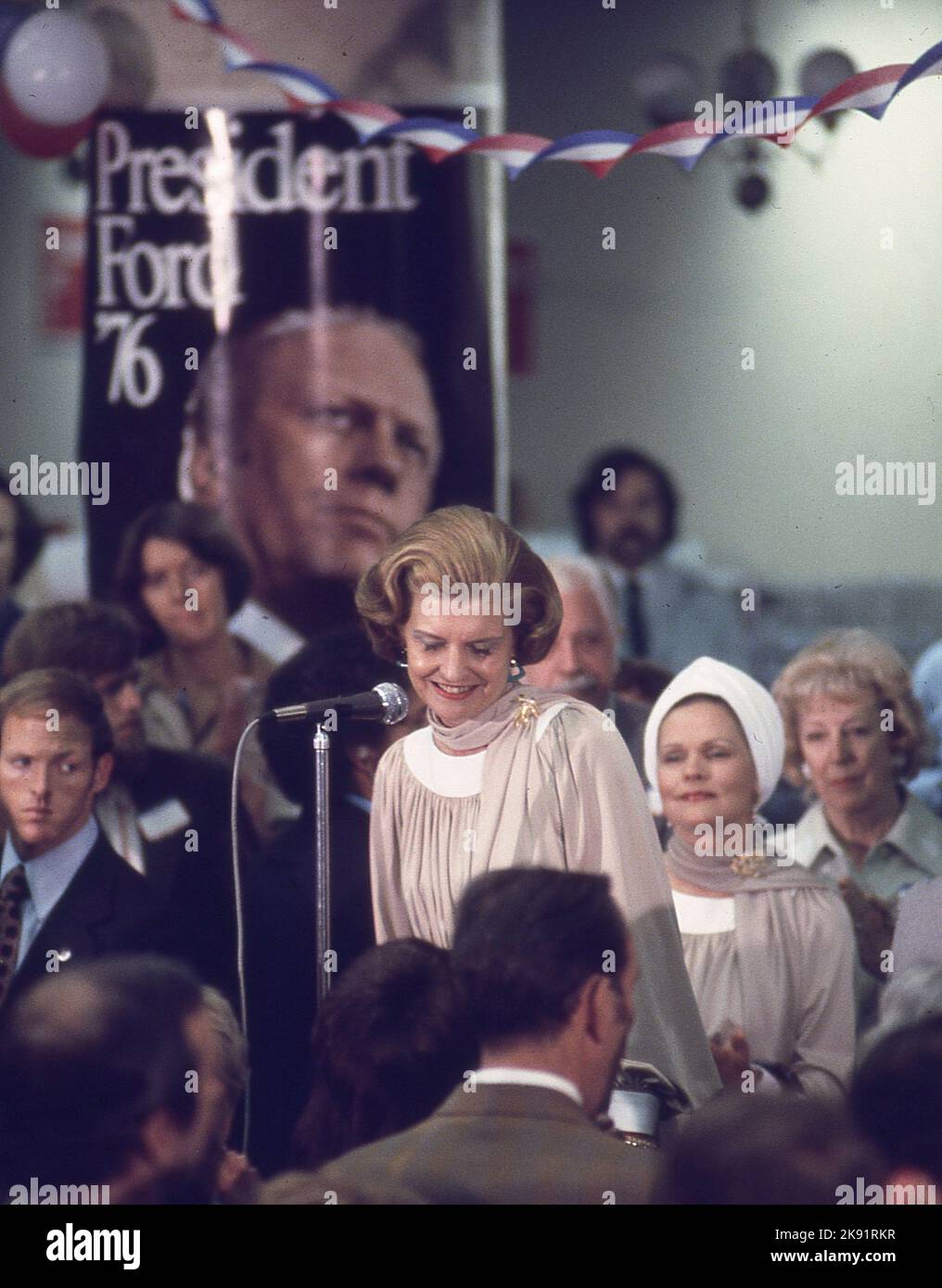 First Lady Betty Ford at a politcal event in 1975 Photo by Dennis Brack ...