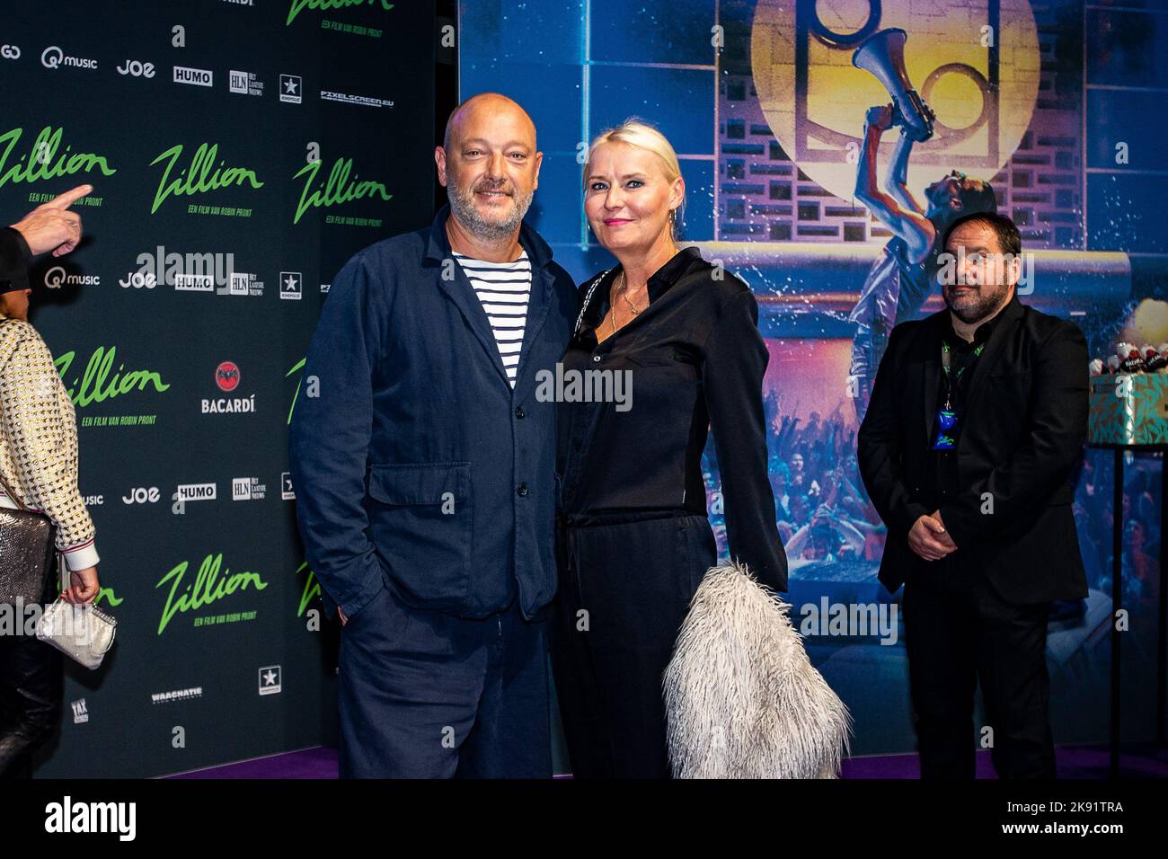 Antwerp, Belgium, 25 October 2022. Dominique Persoone and wife Fabienne ...