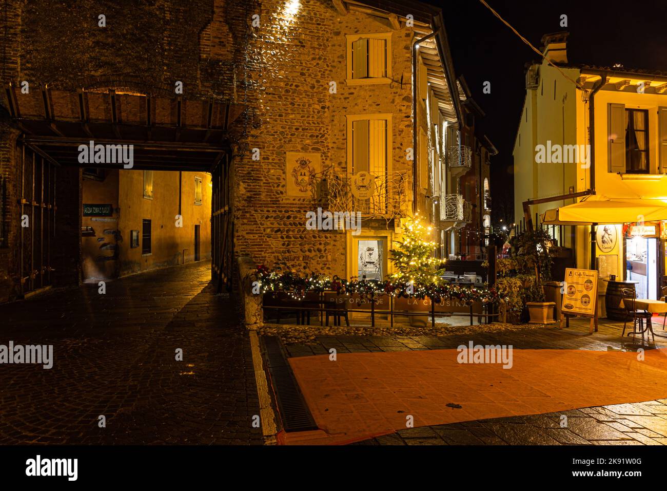 historical center of the town of Borghetto sul Mincio Stock Photo - Alamy