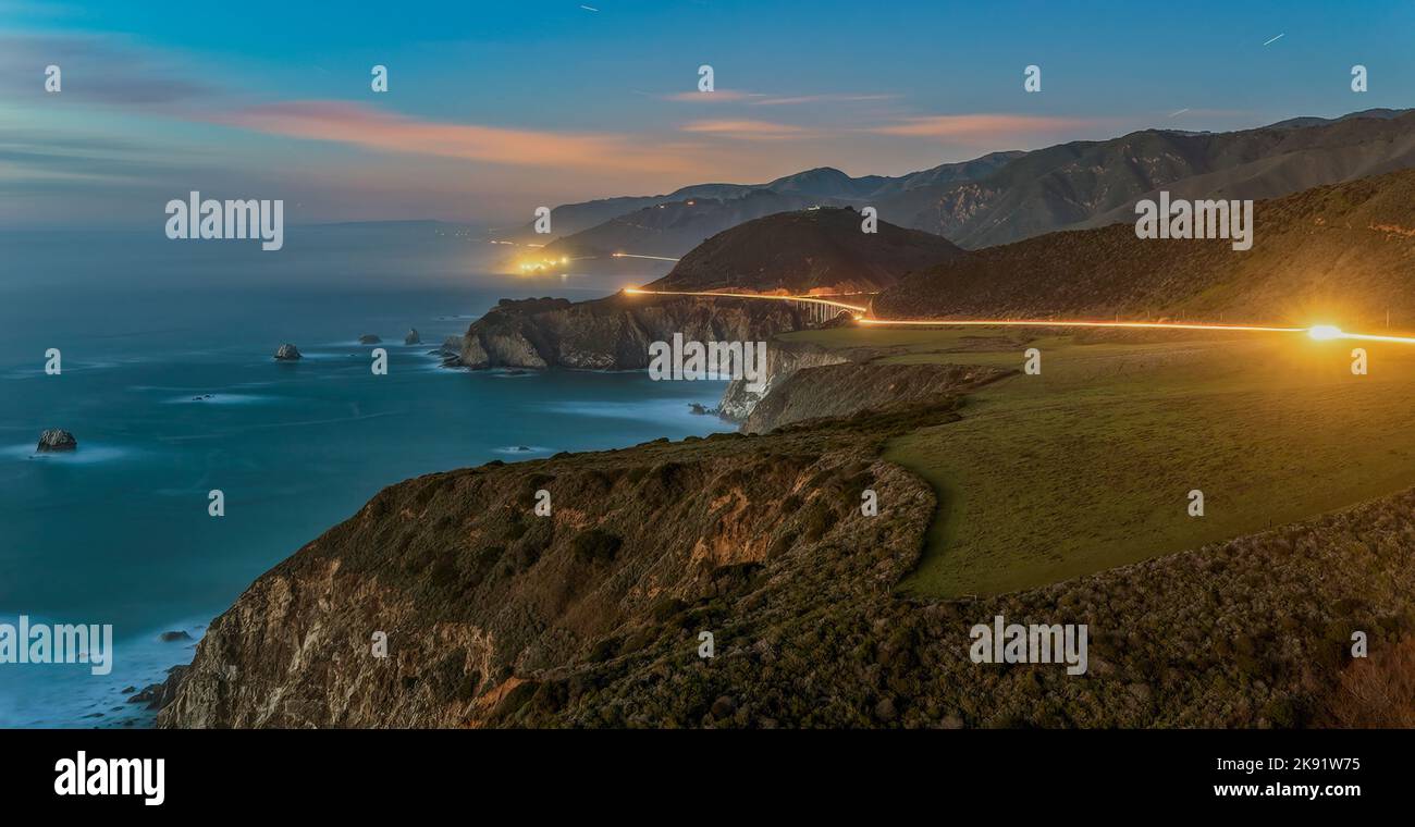 Bixby bridge from hurricane point hi-res stock photography and images ...