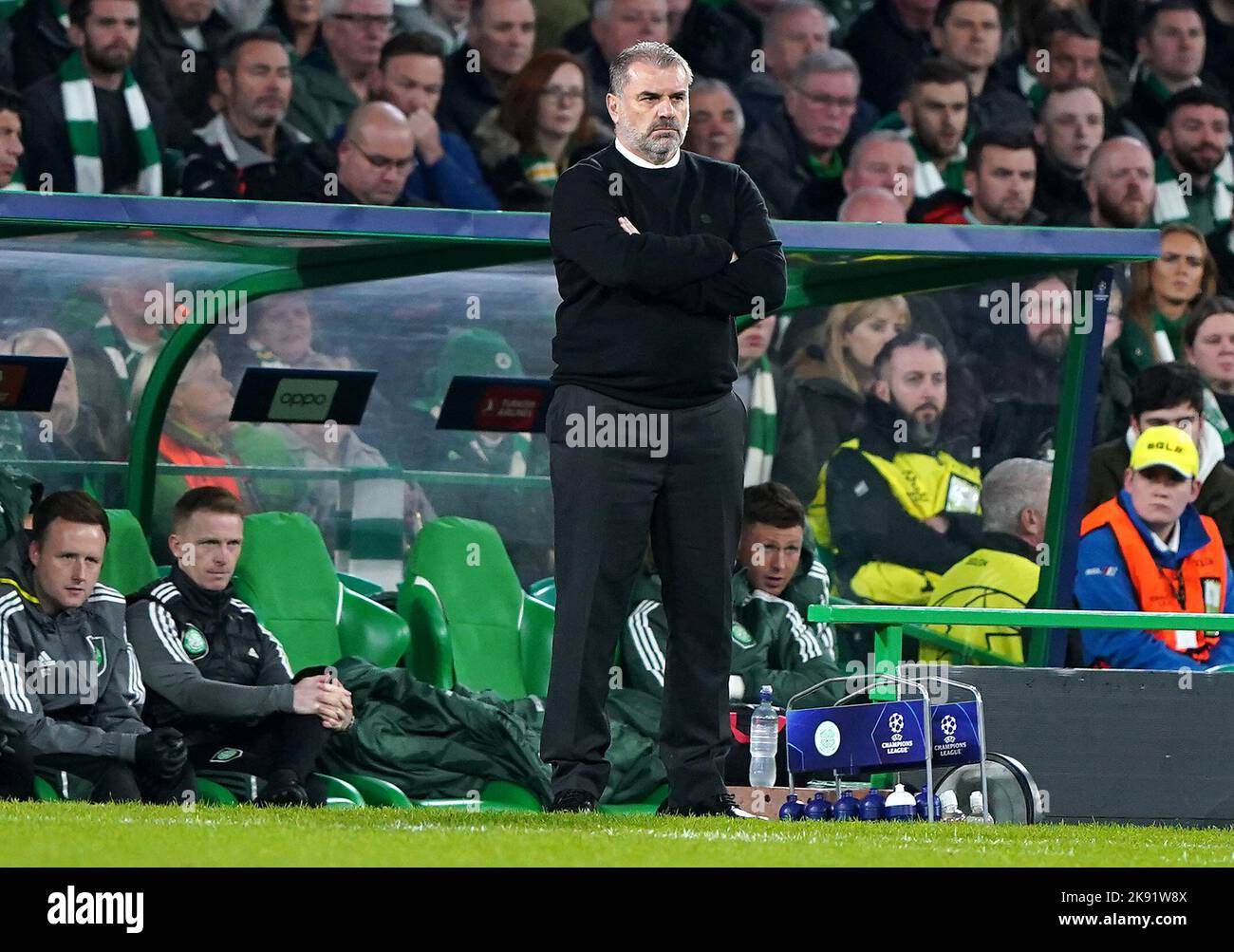 Celtic manager Ange Postecoglou during the UEFA Champions League group ...