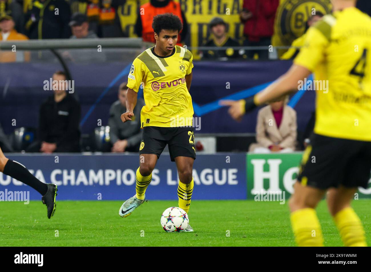 DORTMUND, GERMANY - OCTOBER 25: Karim Adeyemi of Borussia Dortmund ...