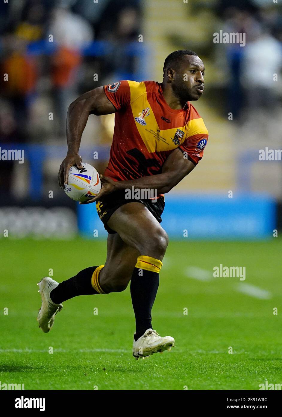 Papau New Guinea's Edwin Ipape in action during the Rugby League World ...