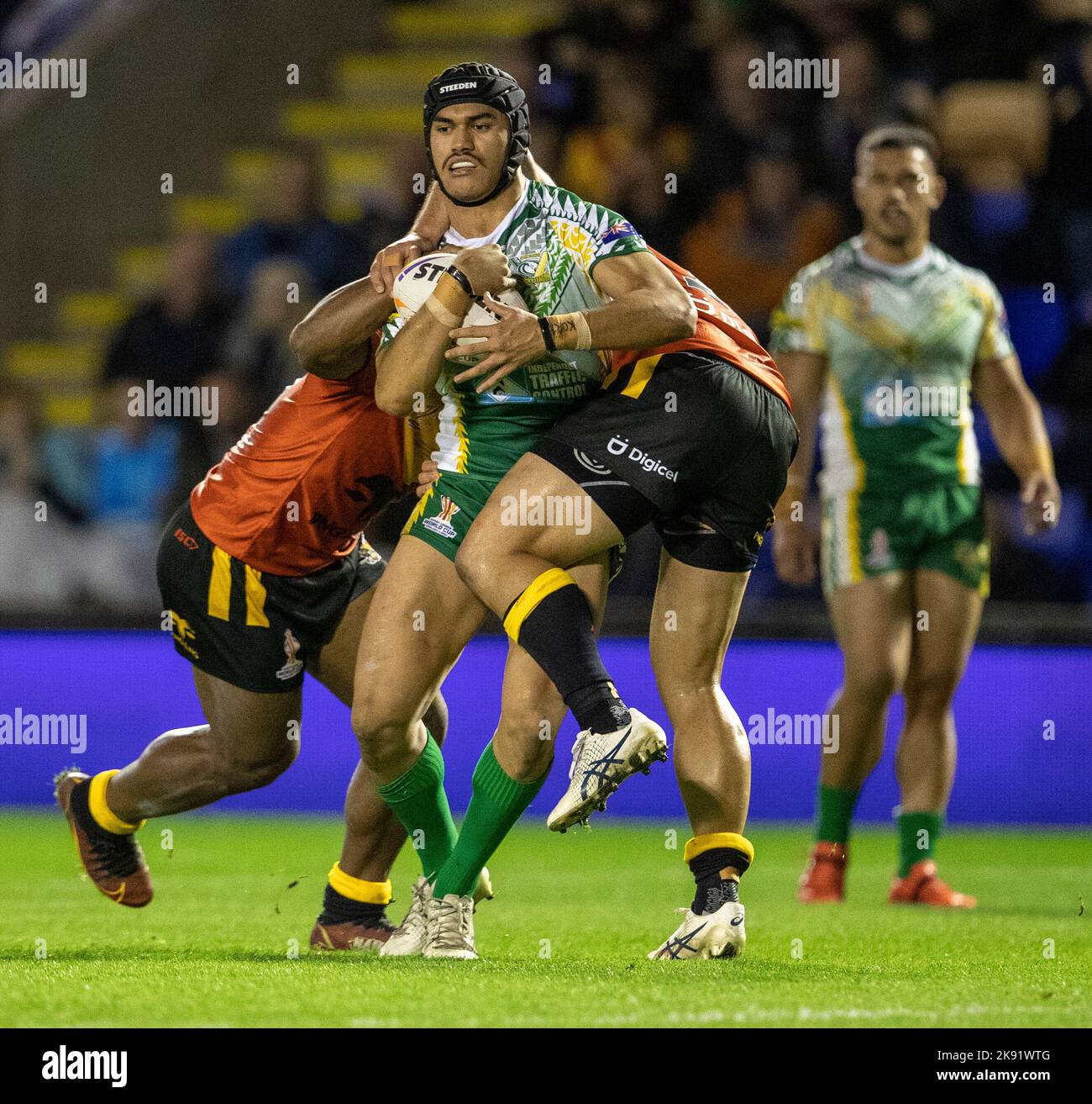25th October 2022; Halliwell Jones Stadium, Warrington, England: Rugby League World Cup Papua ...