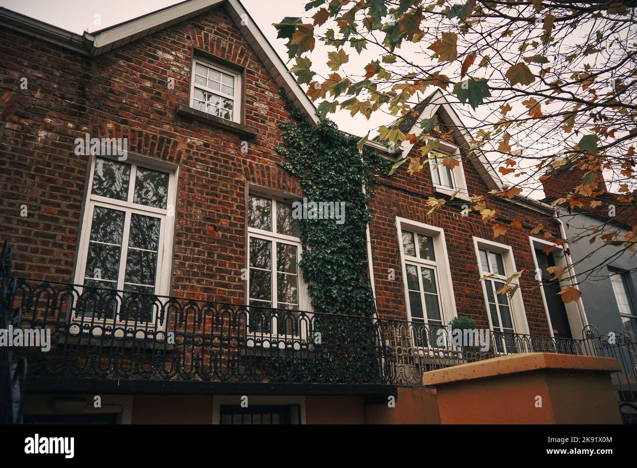 The exterior design of Limerick City buildings in Ireland Stock Photo ...