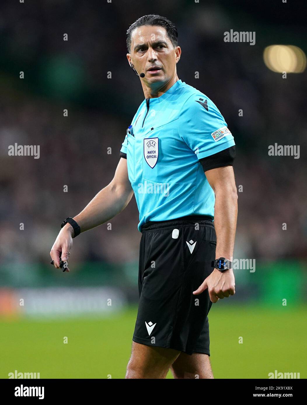 Referee Serder Gozubuyuk during the UEFA Champions League group F match ...
