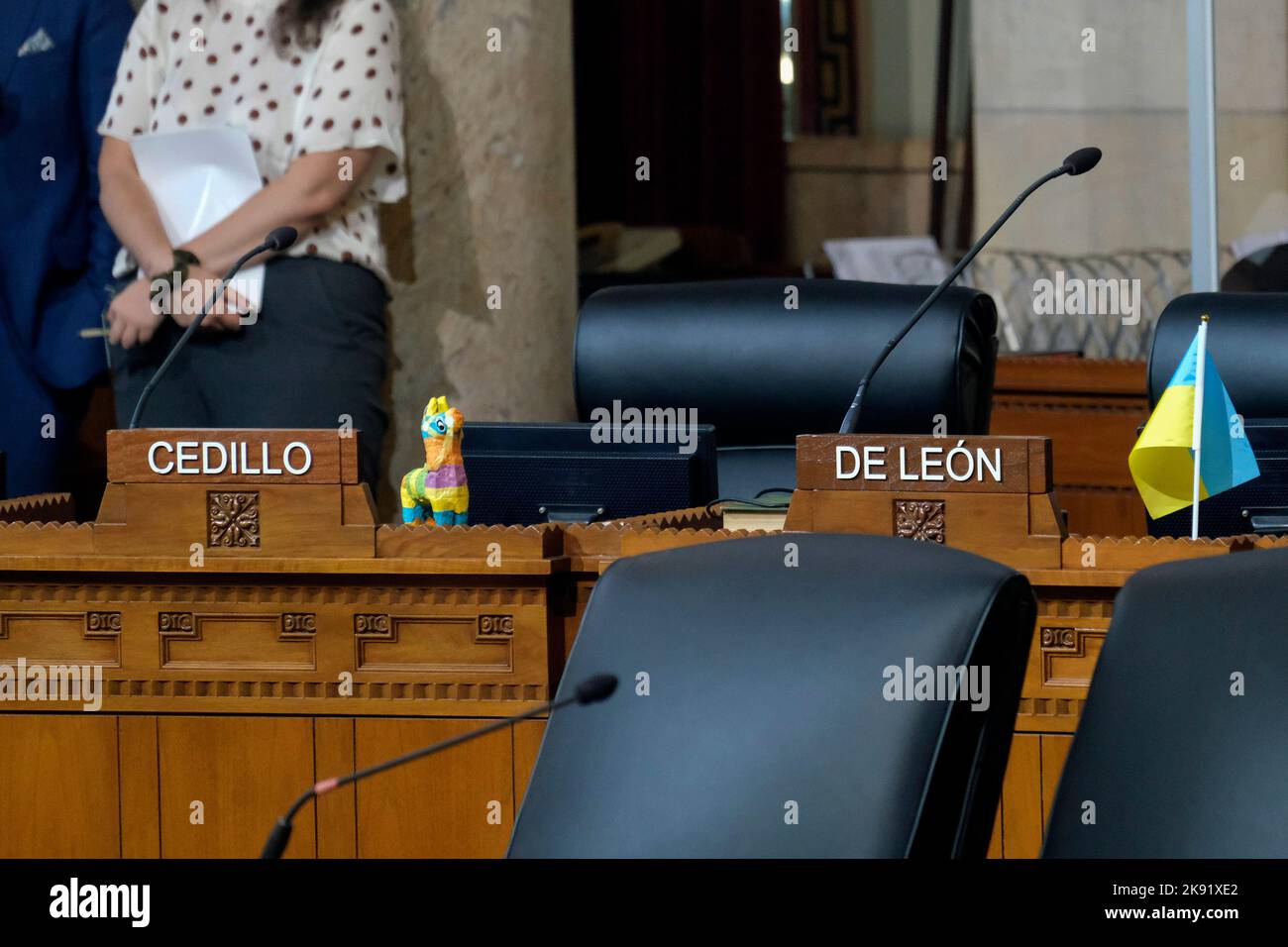 Los Angeles, California, USA. 25th Oct, 2022. The empty seats of ...