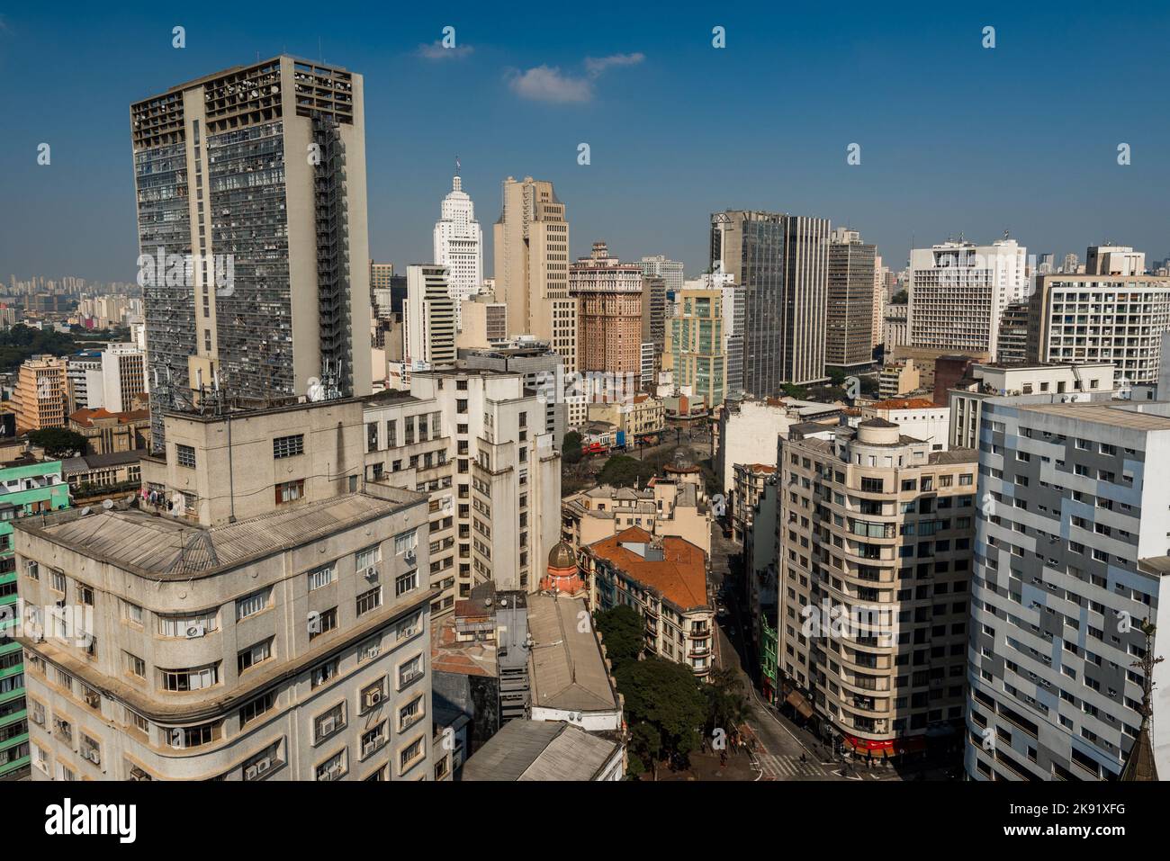 High Rise Buildings of Sao Paulo City Downtown Stock Photo - Alamy