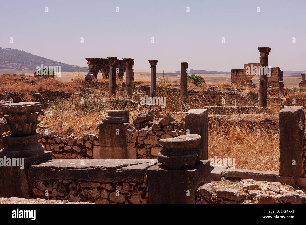 The ruins of the ancient city of Volubilis in Morocco Stock Photo - Alamy