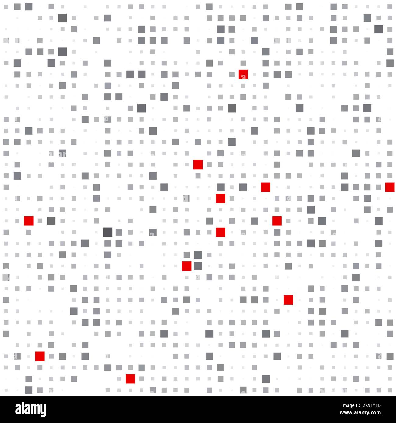 Abstract dotted tech background with sparse gray and red squares ... Abstract dotted tech background with sparse gray and red squares ...