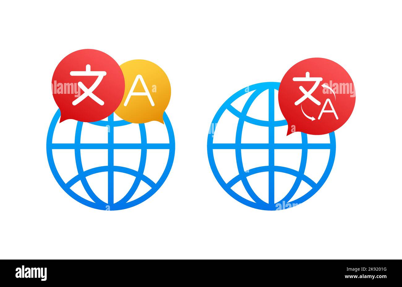 Online language translator concept. Translator icon. Vector stock ...