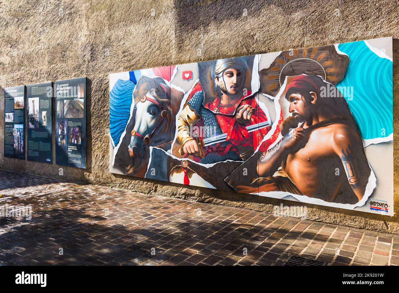 Modern photorealistic artwork mural dated 2022 by Porto-based street ...