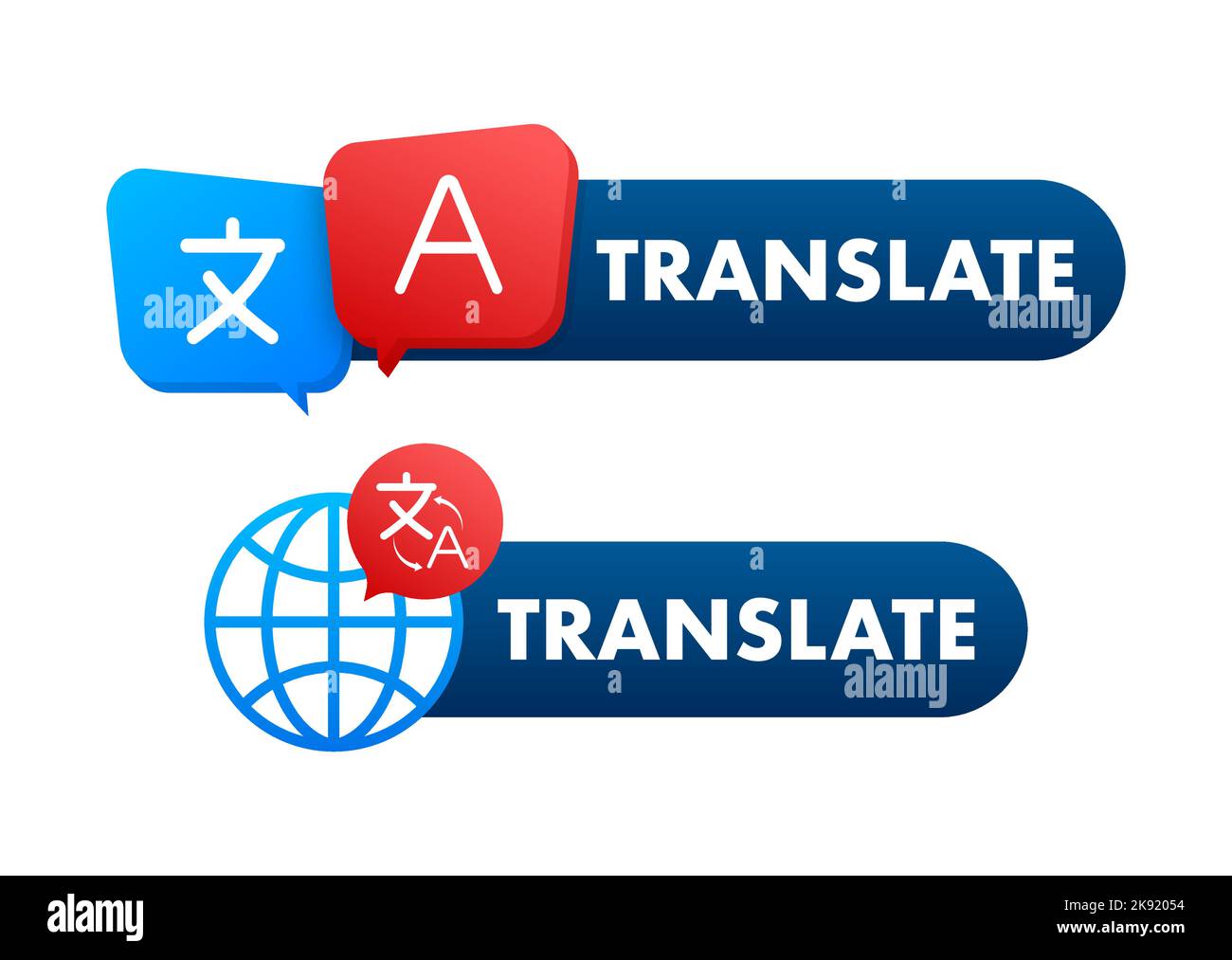 Online language translator concept. Translator icon. Vector stock ...