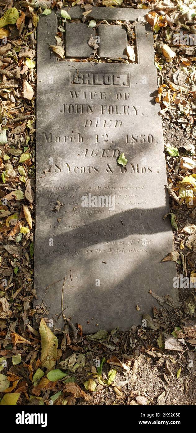 White-Britton Cemetery, Quarry Trails Metro Park, Columbus, Ohio Stock ...