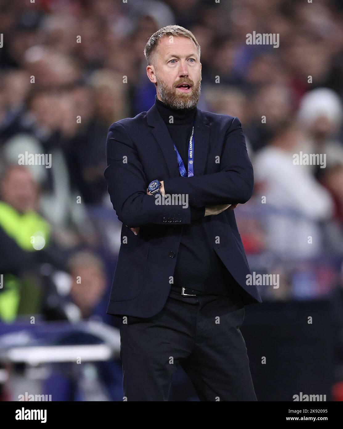 Chelsea manager Graham Potter during the UEFA Champions League group E ...