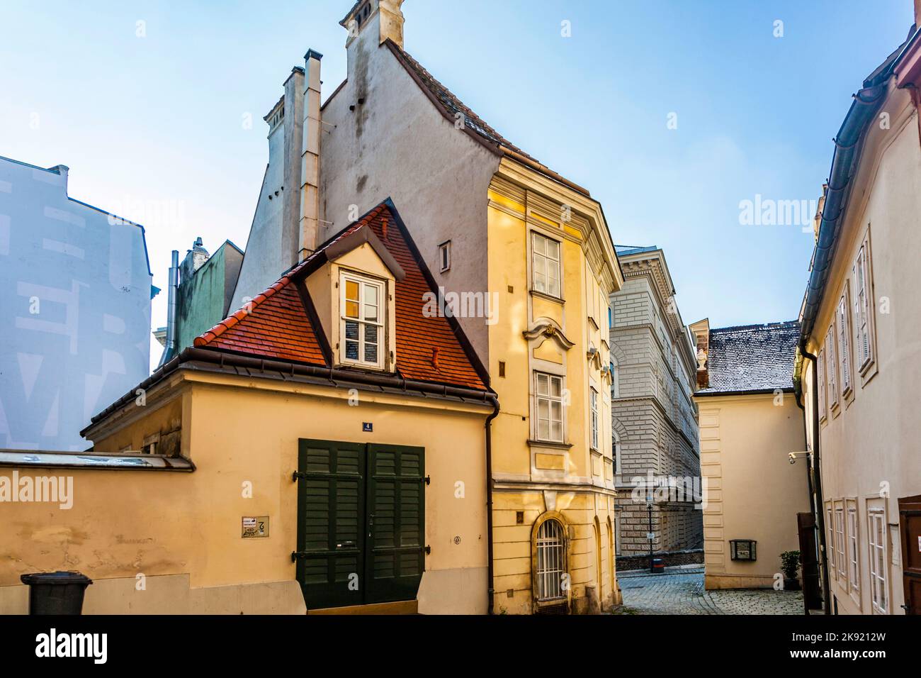 Vienna, Austria - November 27, 2010: typical old houses in Vienna first ...