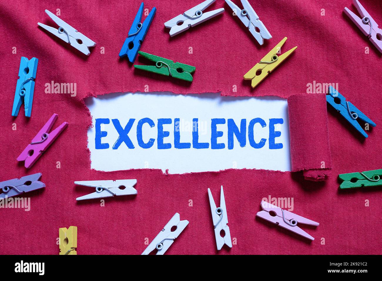 Text caption presenting Excellence. Business idea the carrying out or ...