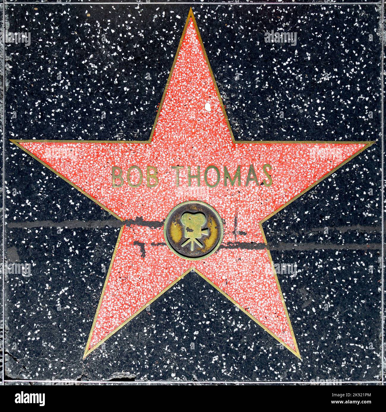 Los Angeles, USA - June 24, 2012: Bob Thomas star on Hollywood Walk of ...