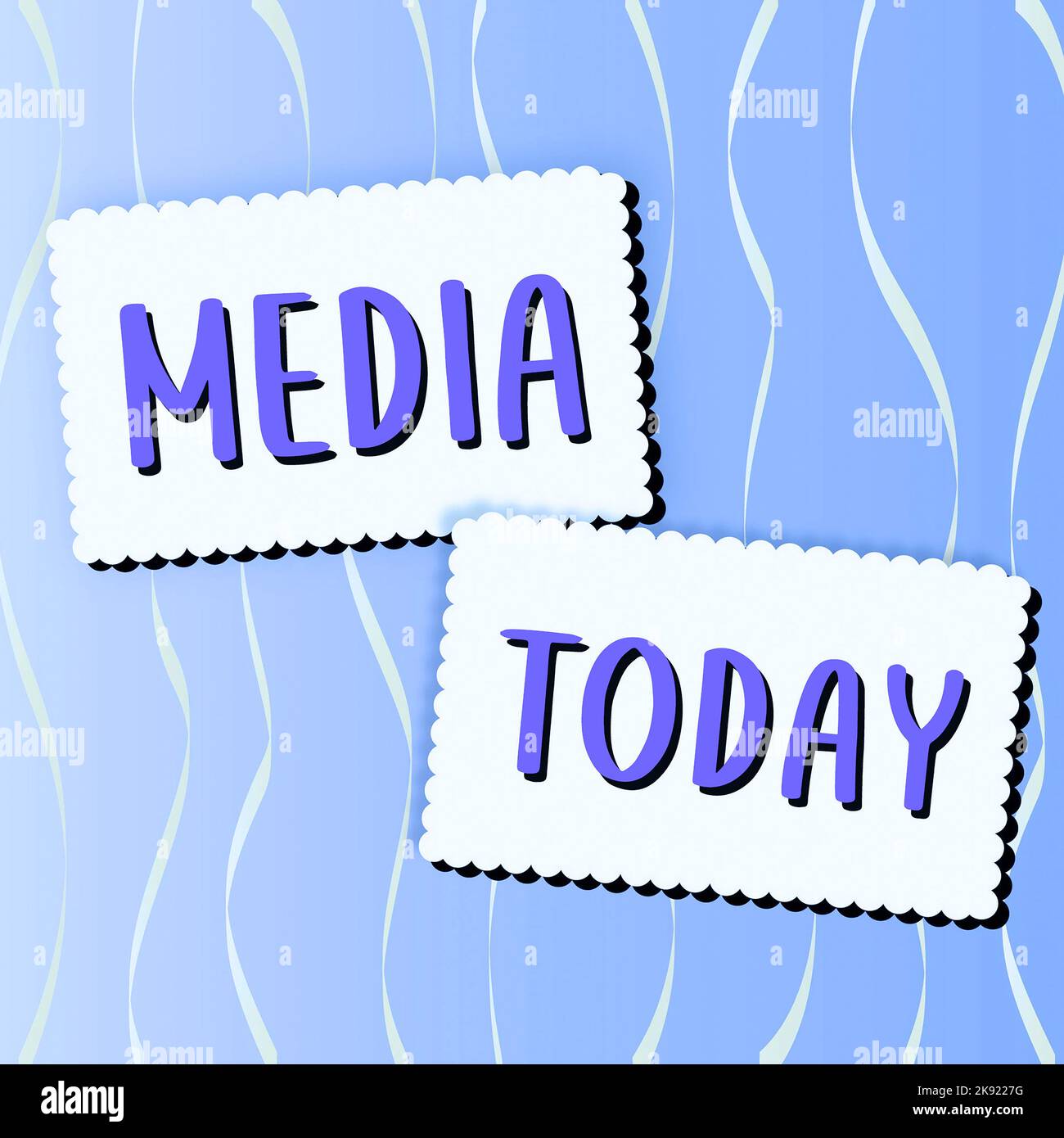 Conceptual display Media. Word Written on communication outlets or ...