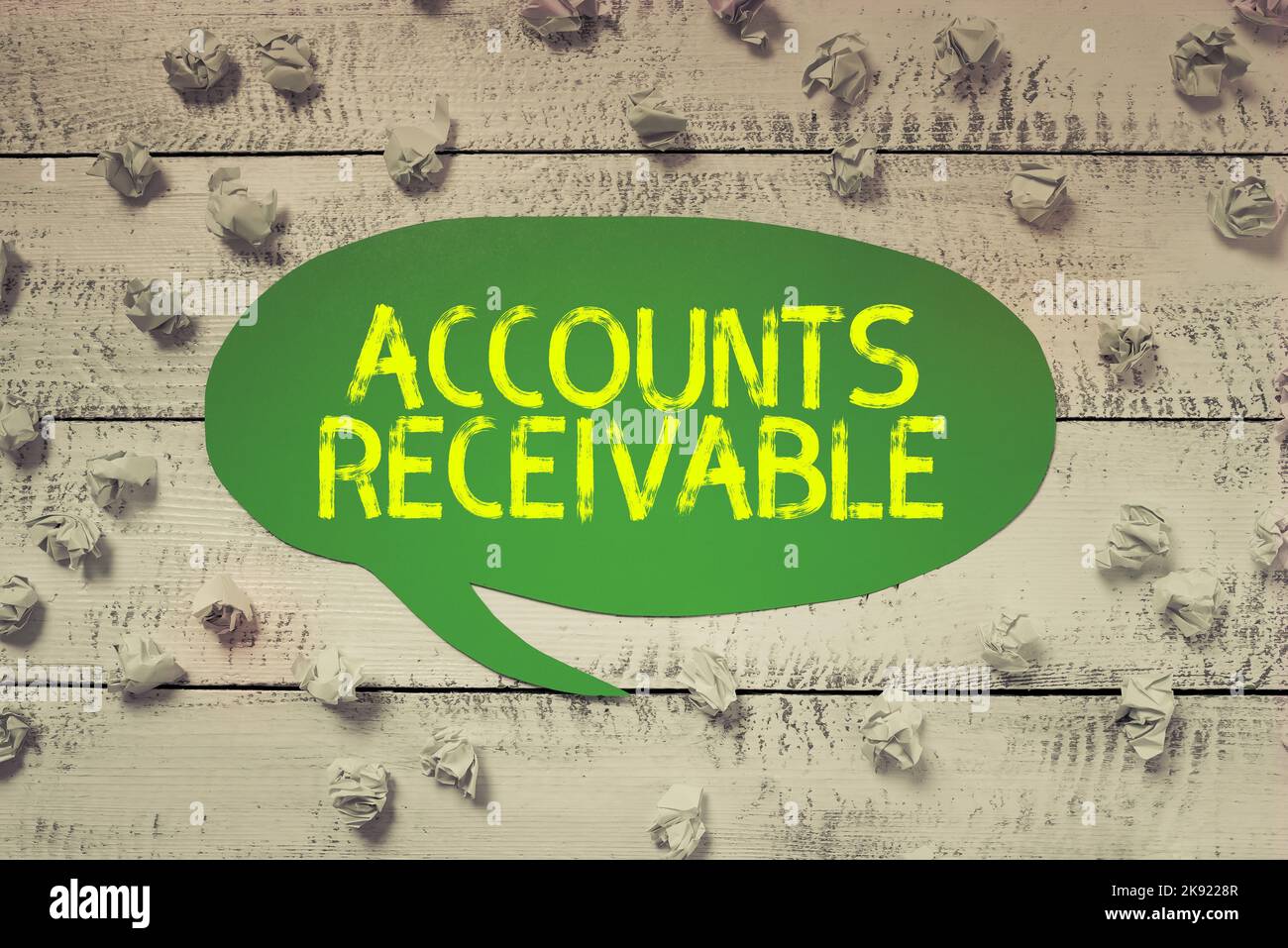 Text caption presenting Accounts Receivable. Internet Concept Promoting ...