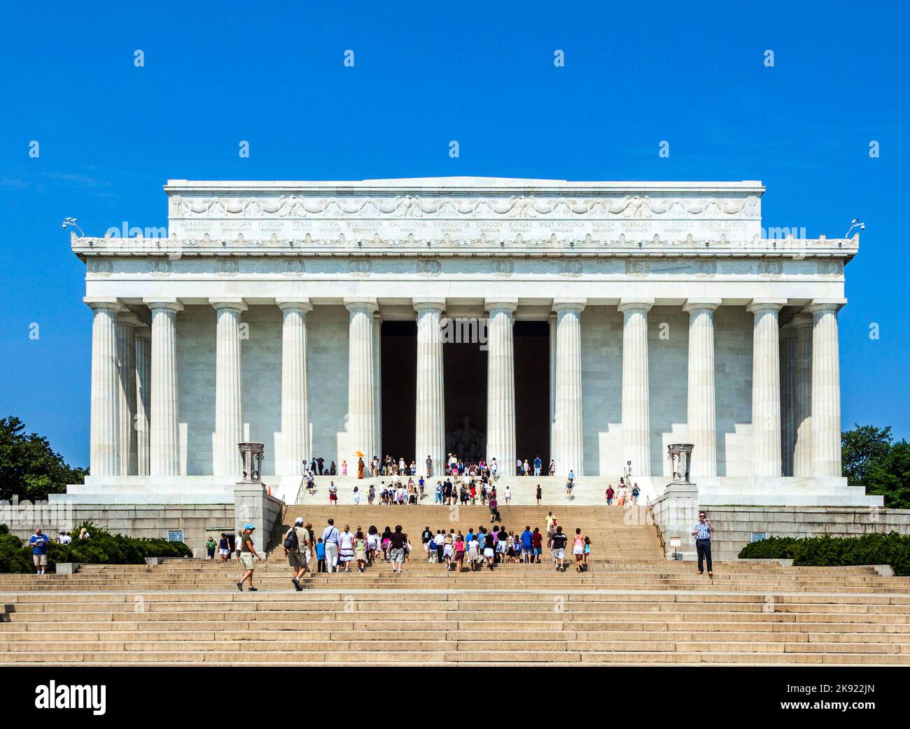 Washington dc lincoln memorial stairs hi-res stock photography and ...
