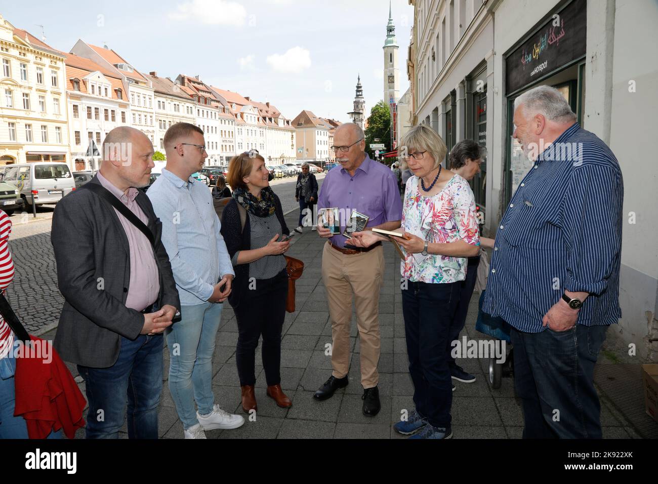 Verlegung der Stolpersteine für Fam. Artur Dresel, 4 Stolpersteine ...