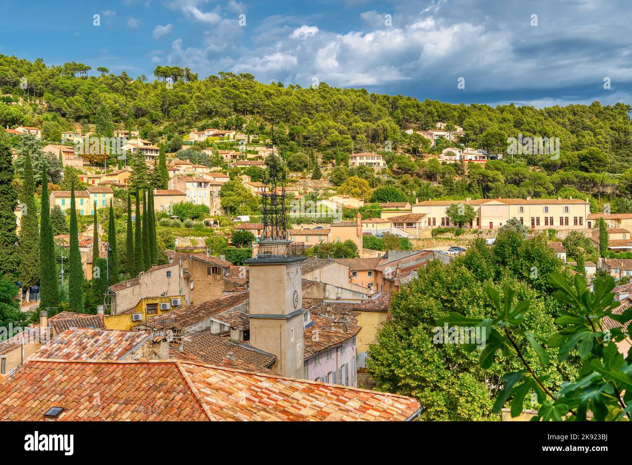 Travel destination, old village in hear of Provence Cotignac with ...