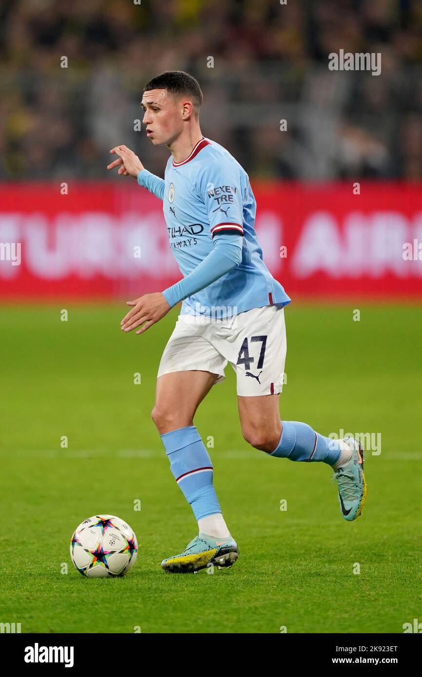 Manchester City’s Phil Foden in action during the UEFA Champions League ...