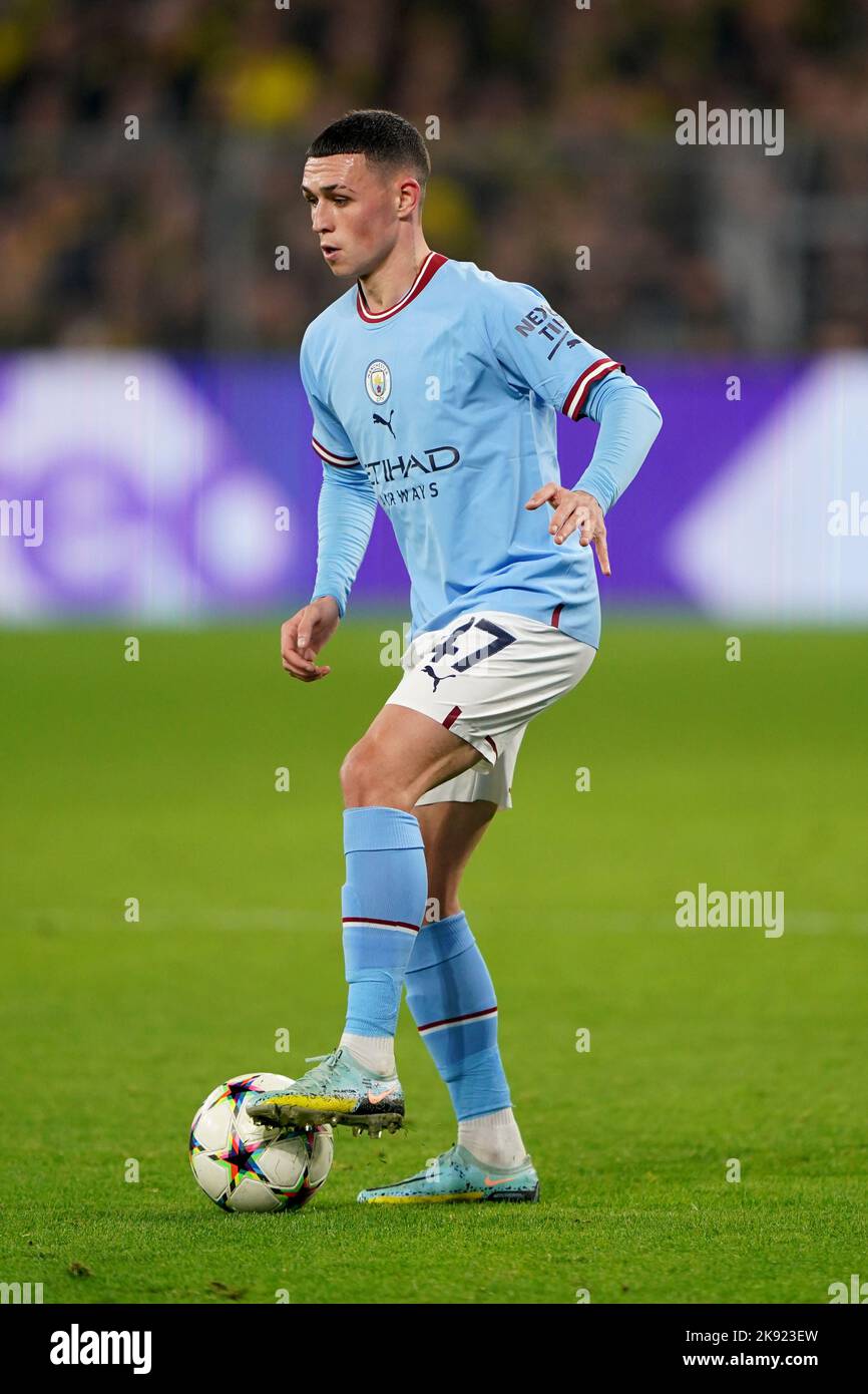 Manchester City’s Phil Foden in action during the UEFA Champions League ...