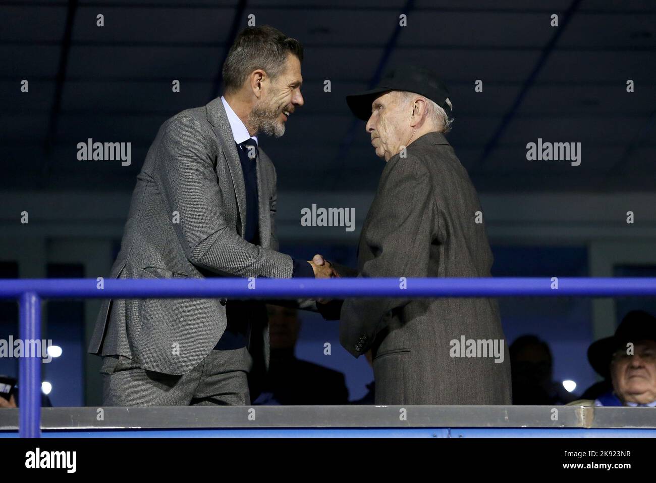 ZAGREB, CROATIA - OCTOBER 25: Former footballer Zvonimir Boban and ...