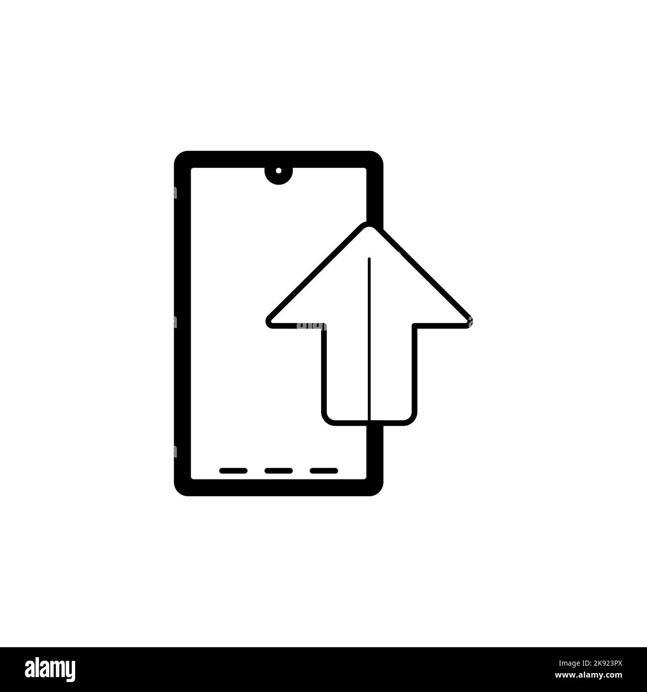 upload via smartphone, backup data so it is not easily lost Stock ...