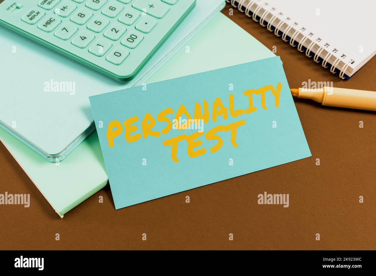 Text showing inspiration Personality Test. Business approach the ...