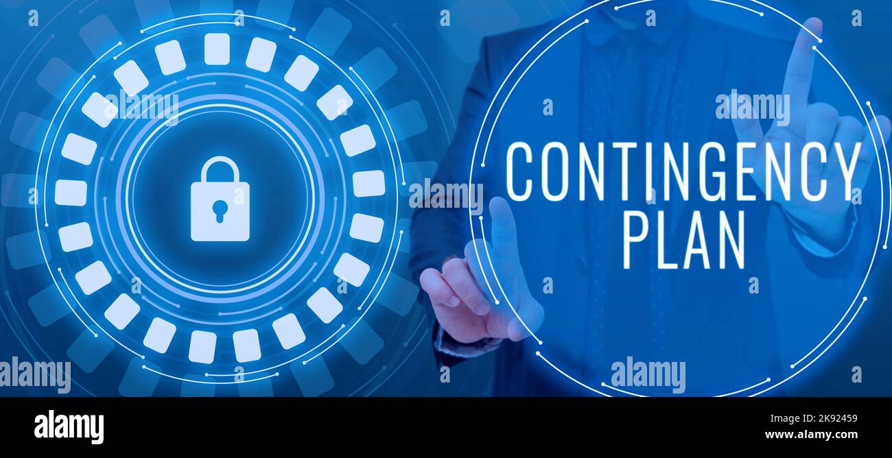 Inspiration showing sign Contingency Plan. Conceptual photo appears in ...