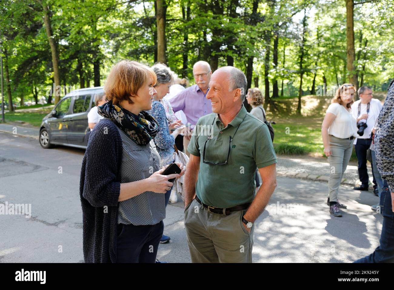 Verlegung der Stolpersteine für Fam. Herbst, 4 Stolpersteine ...