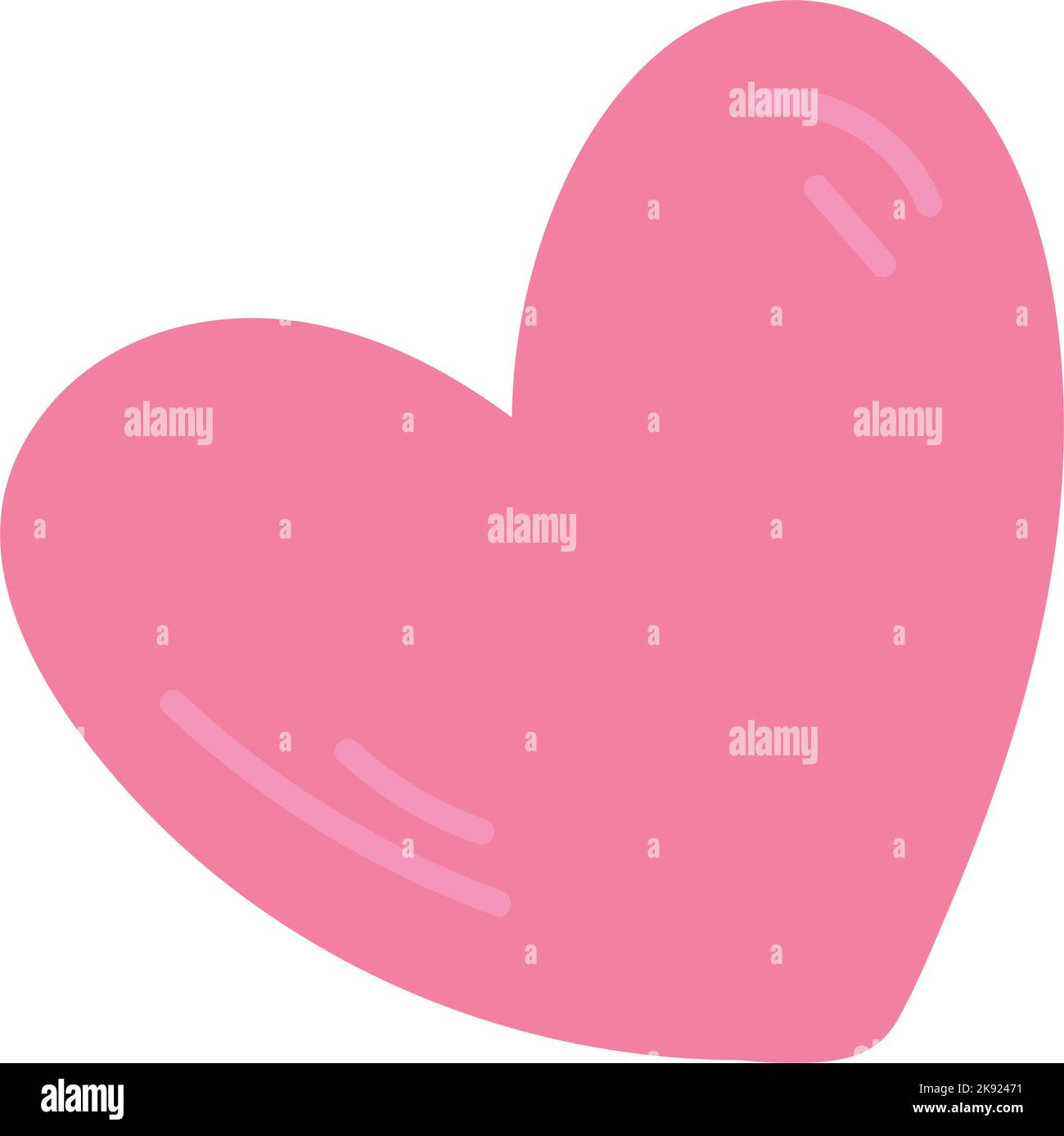 Isolated heart shape cartoon style Vector Stock Vector Image & Art - Alamy
