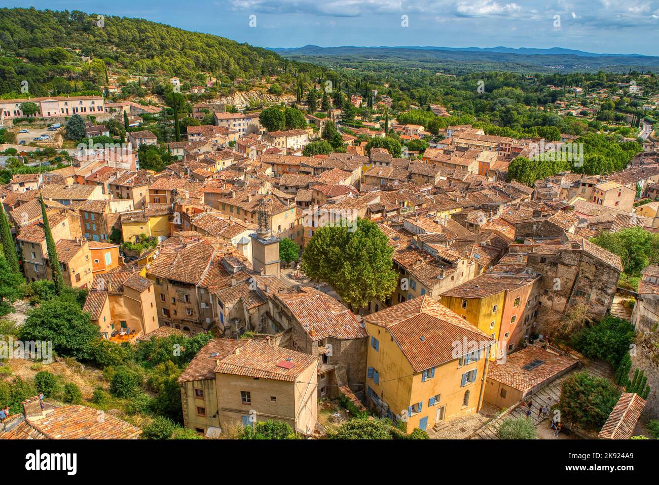 Travel destination, old village in hear of Provence Cotignac with ...