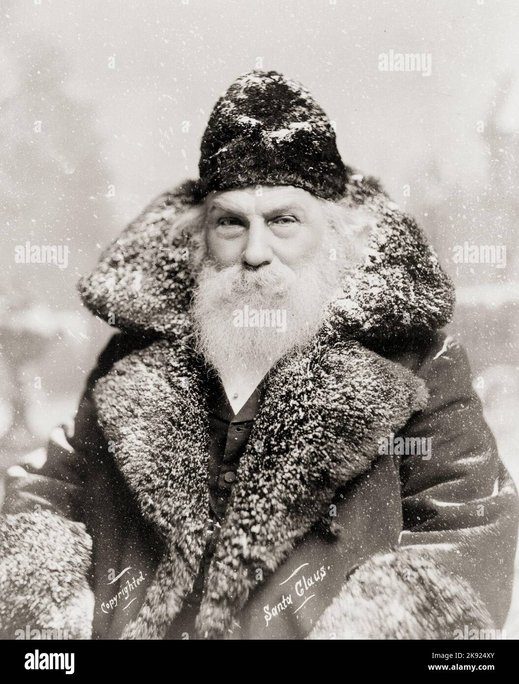 Man portraying a Classic Santa Claus, half-length, facing front, in ...