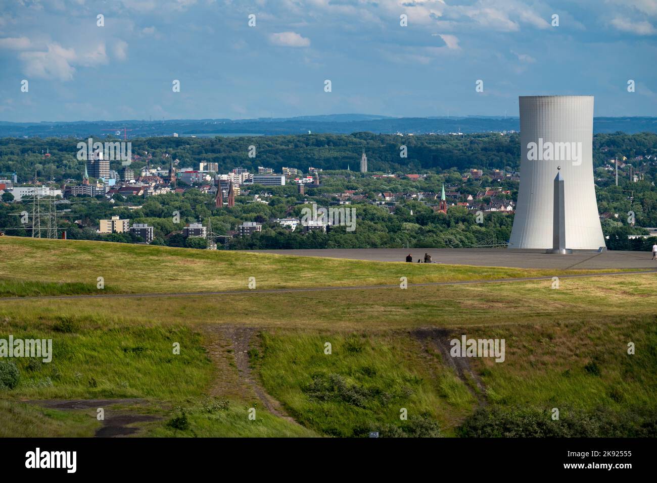 Cooling tower of the STEAG combined heat and power plant in Herne and ...