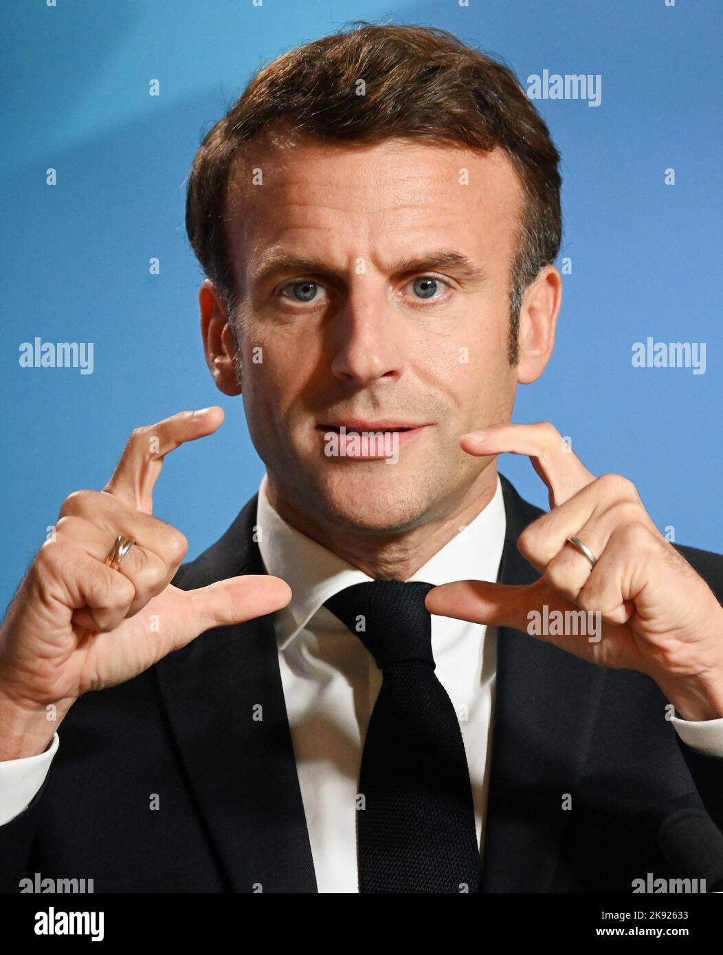 European Union (EU) summit in Brussels. French President Emmanuel ...