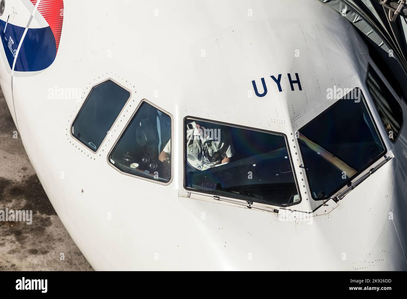 Pilot with checklist hi-res stock photography and images - Alamy
