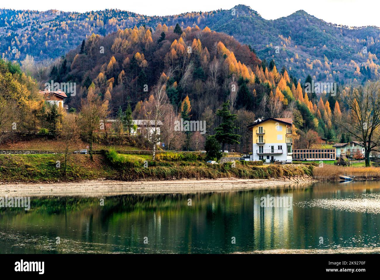 Ledro lake in trentino alto adige Stock Photo - Alamy