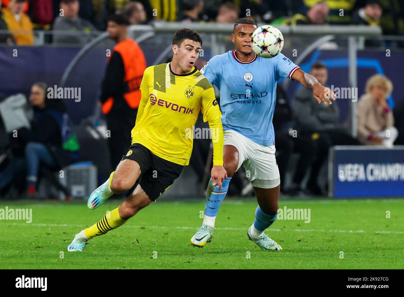 DORTMUND, GERMANY - OCTOBER 25: Giovanni Reyna of Borussia Dortmund ...