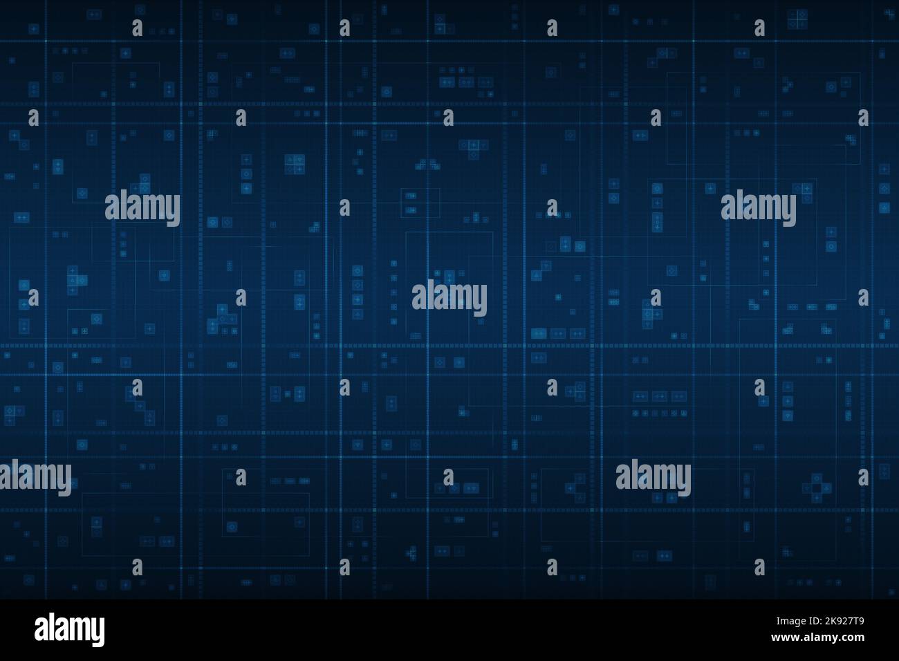 Abstract background with hexagonal geometrical blue and white ...