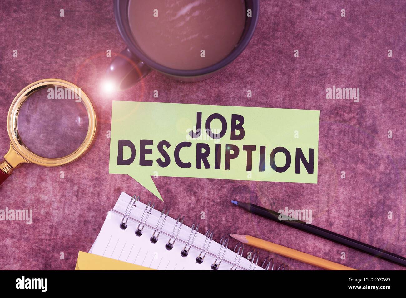 Handwriting text Job Description. Business approach written narrative ...