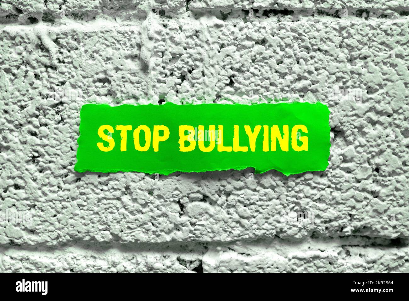 Inspiration showing sign Stop Bullying. Business concept prevent the ...