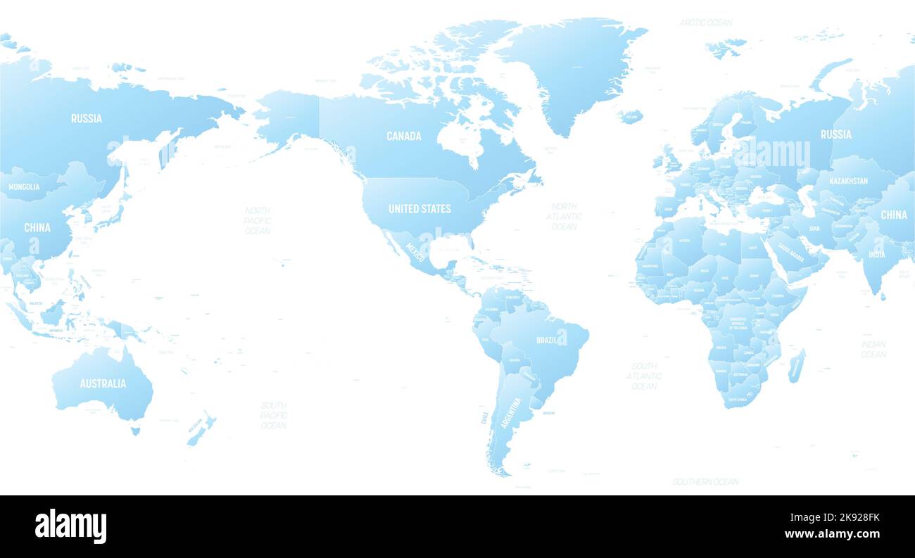 World detailed political map with lables Stock Vector Image & Art - Alamy