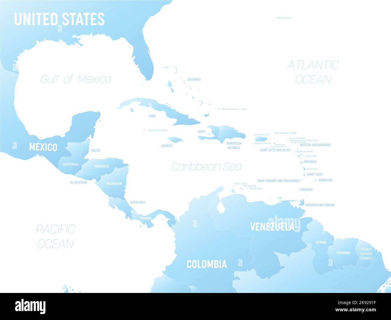 Central America Detailed Political Map With Lables Stock Vector Image Porn Sex Picture